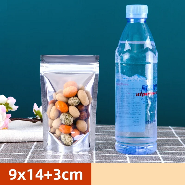 Aluminium Foil Ziplock Stand Up Pouches – Sets of 50 – Various Sizes A ...