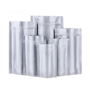 Silver Stand up Pouches - Various sizes available – Pick-a-Pouch