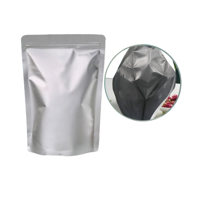 Silver Stand Up Pouches – Sets of 50 – Various Sizes – Pick-a-Pouch