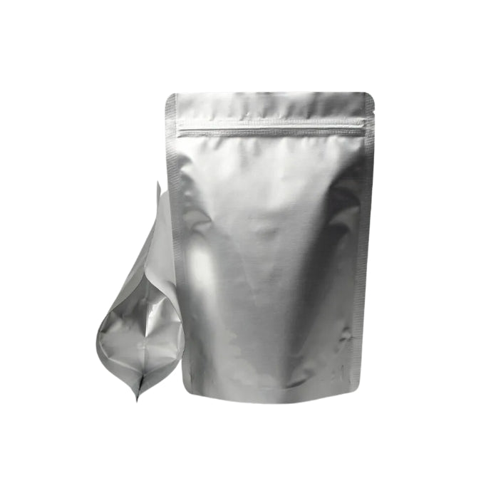 Silver Stand Up Pouches – Various Sizes - SAMPLES – Pick-a-Pouch